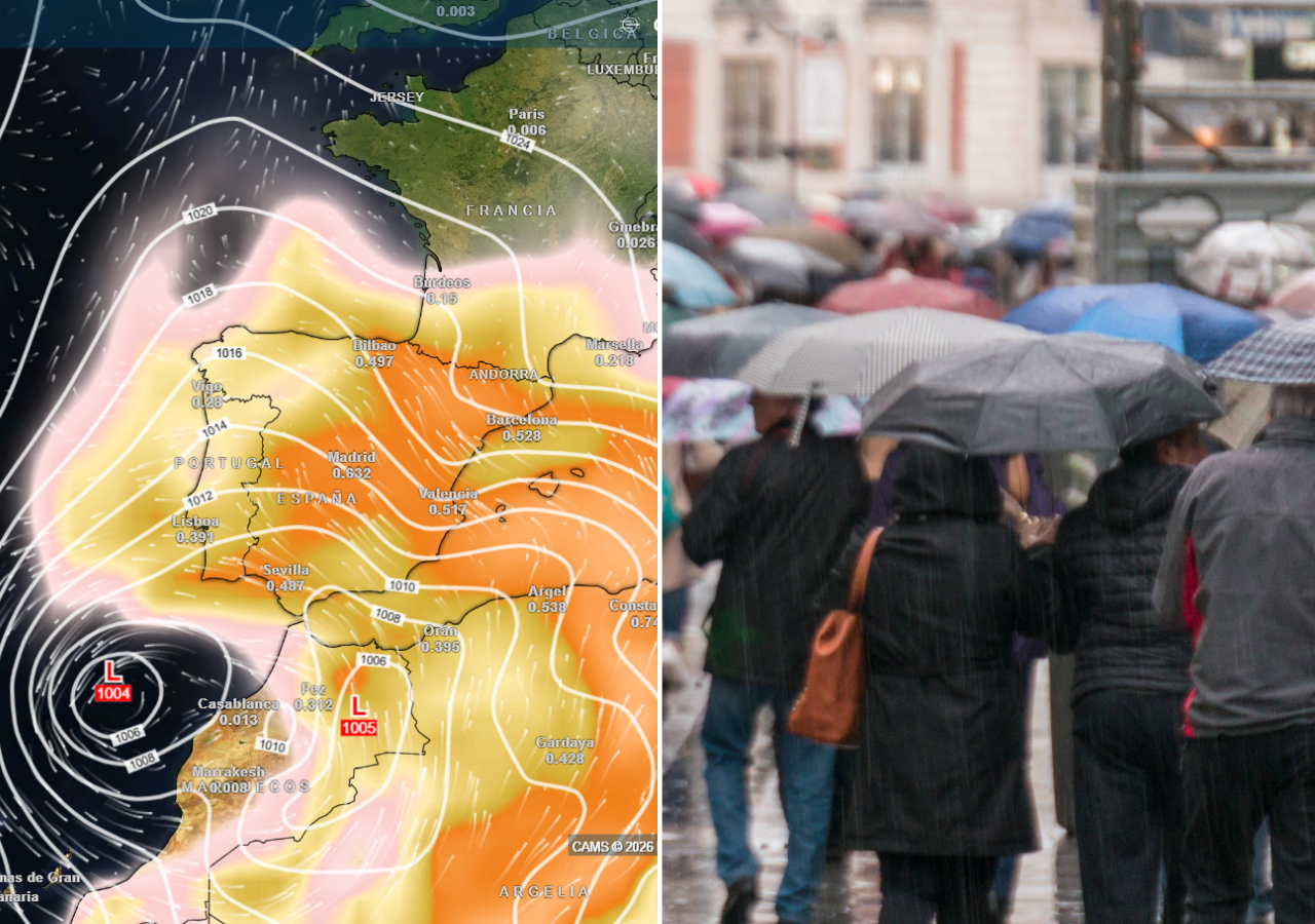 Se aproxima un frente con lluvias de barro a Andalucía: se extenderán ...