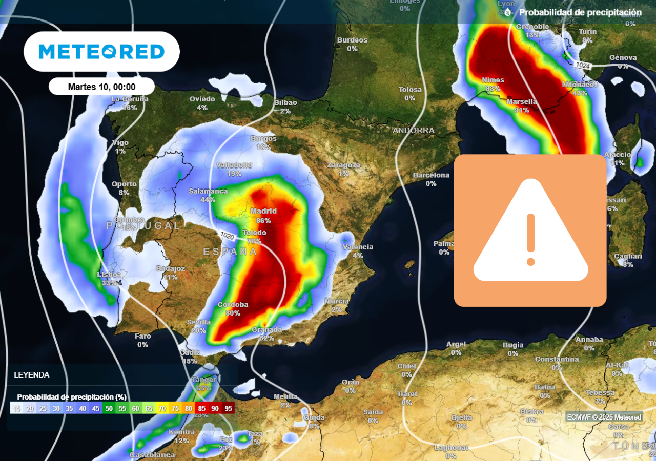 Se aproxima una dana a toda velocidad que dejará 3 días de lluvias ...