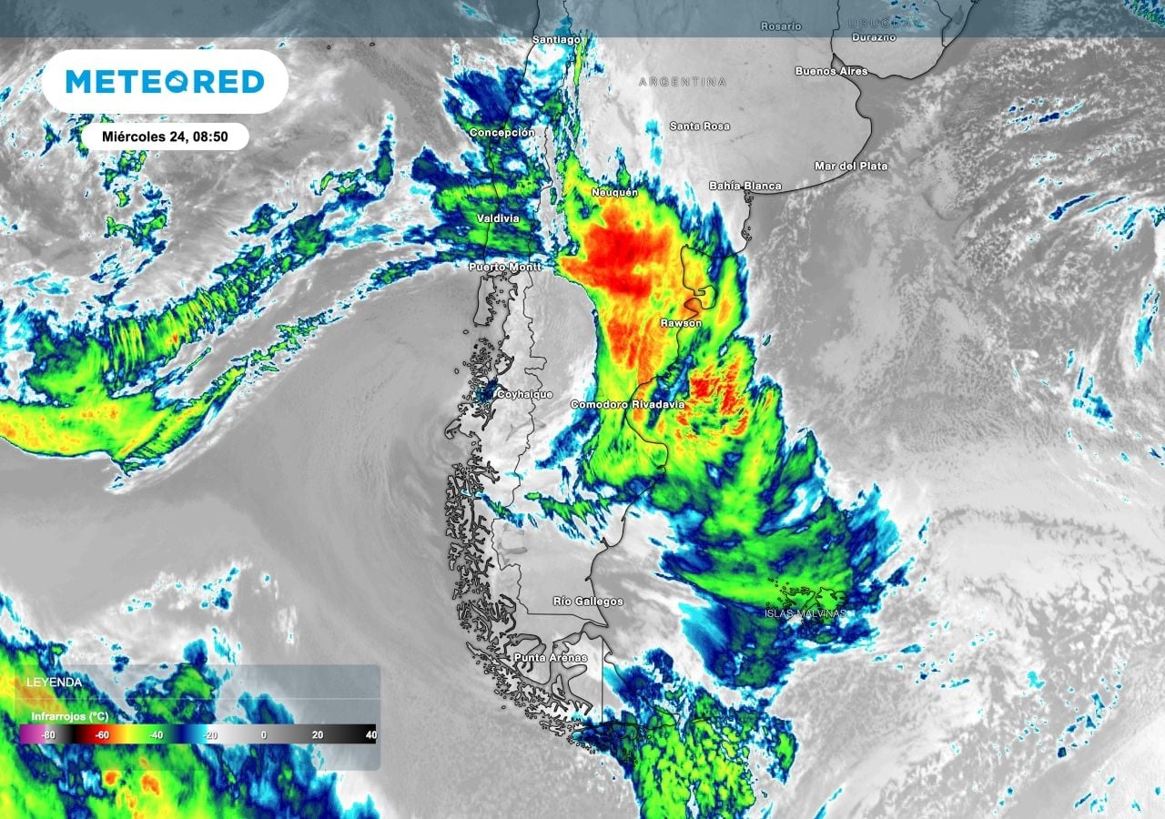 Se aproximan lluvias y viento a la Patagonia, con nieve en alta ...