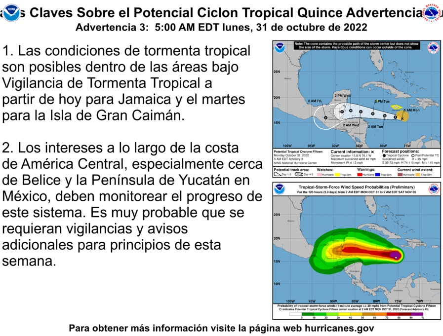 Se forma el ciclón tropical potencial 15 en el Caribe ¿huracán Lisa?
