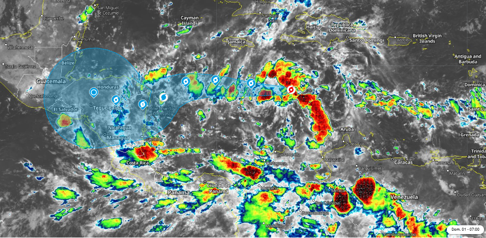 Se forma la tormenta tropical Eta en Caribe central: posible huracán