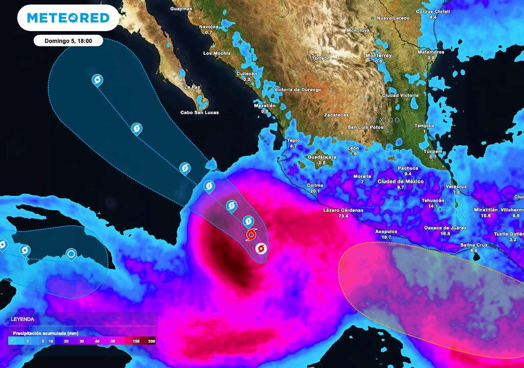 Se forma la tormenta tropical Priscilla frente a las costas del Suroeste y Oeste de México