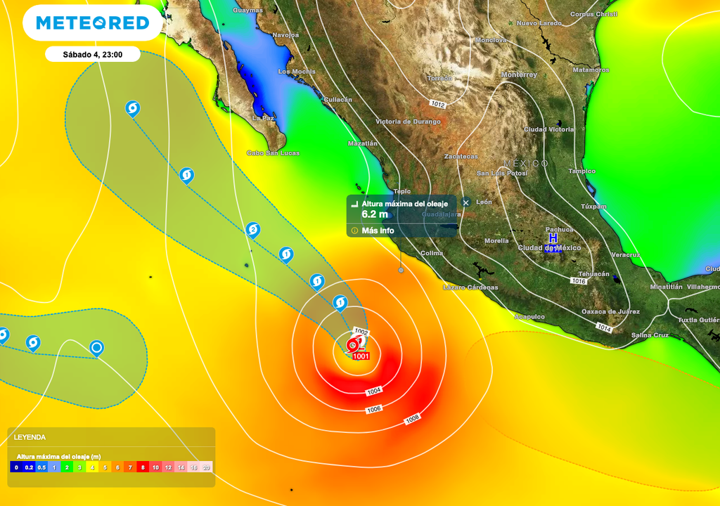 Se forma la tormenta tropical Priscilla frente a las costas del Suroeste y Oeste de México