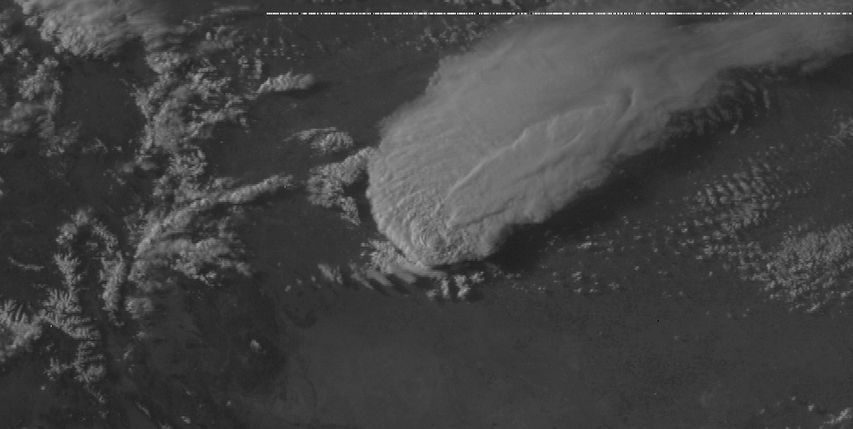 Secuencia centrada de una supercélula aislada en modo super rapid scan