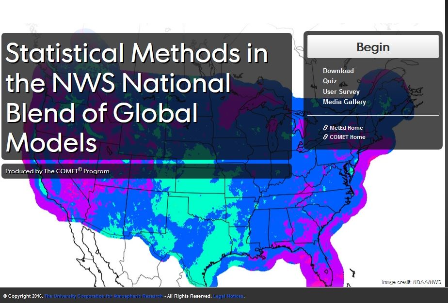 Statistical Methods in the NWS National Blend of Global Models