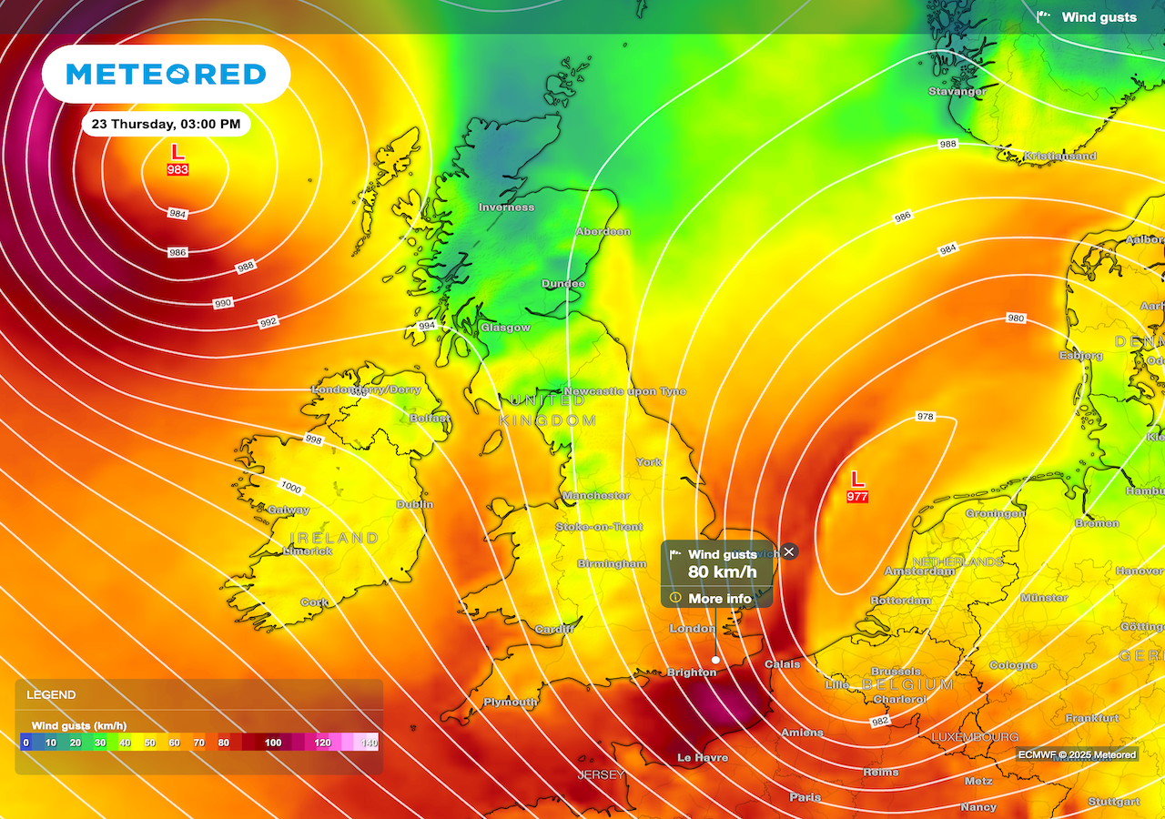 Storm Benjamin warning: 70mph winds to lash UK – Check timing and area