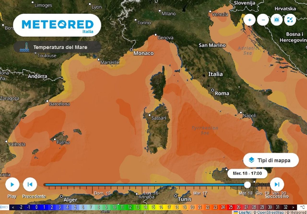 ¡la Temperatura Del Mediterráneo Podría Subir Hasta 4 ºc En Unos Días
