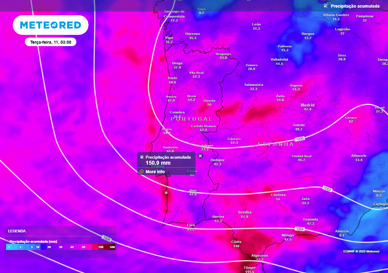 Tempestade Jana em Portugal: chuva, vento, neve e agitação marítima ...