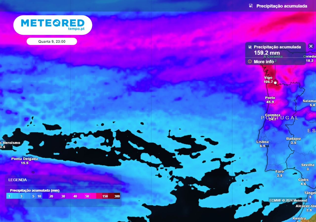 Tempestade Kirk deixa Portugal em alerta: mapas da Meteored revelam em ...