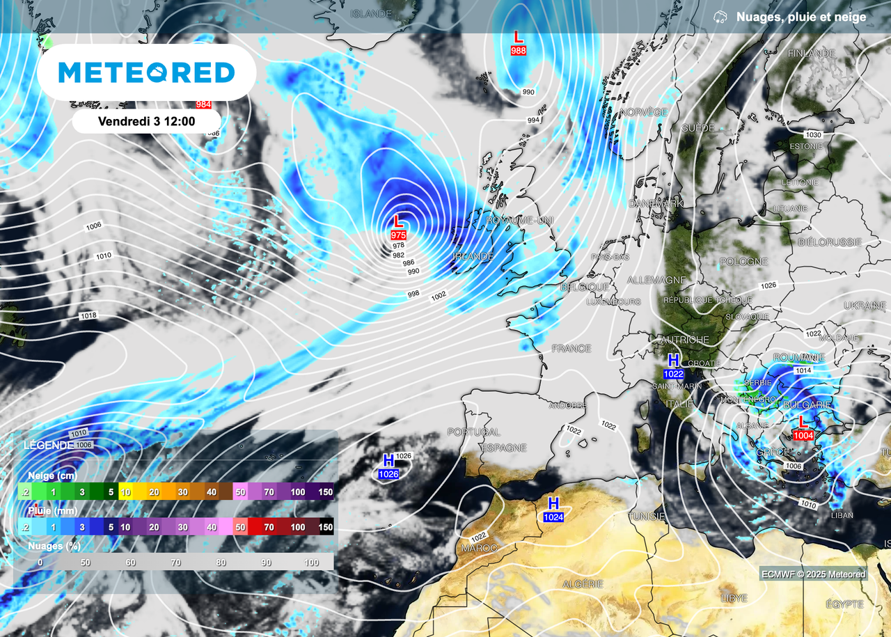 Tempête Amy : il y a déjà une date et une heure d'arrivée pour le ...