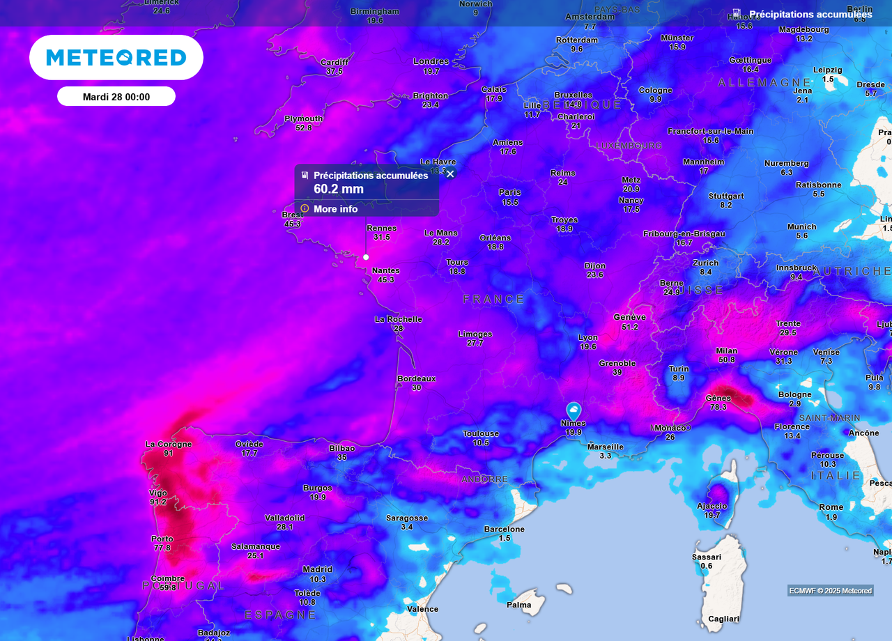 Tempête Herminia : nouvelle rivière atmosphérique en France ! Quelles ...