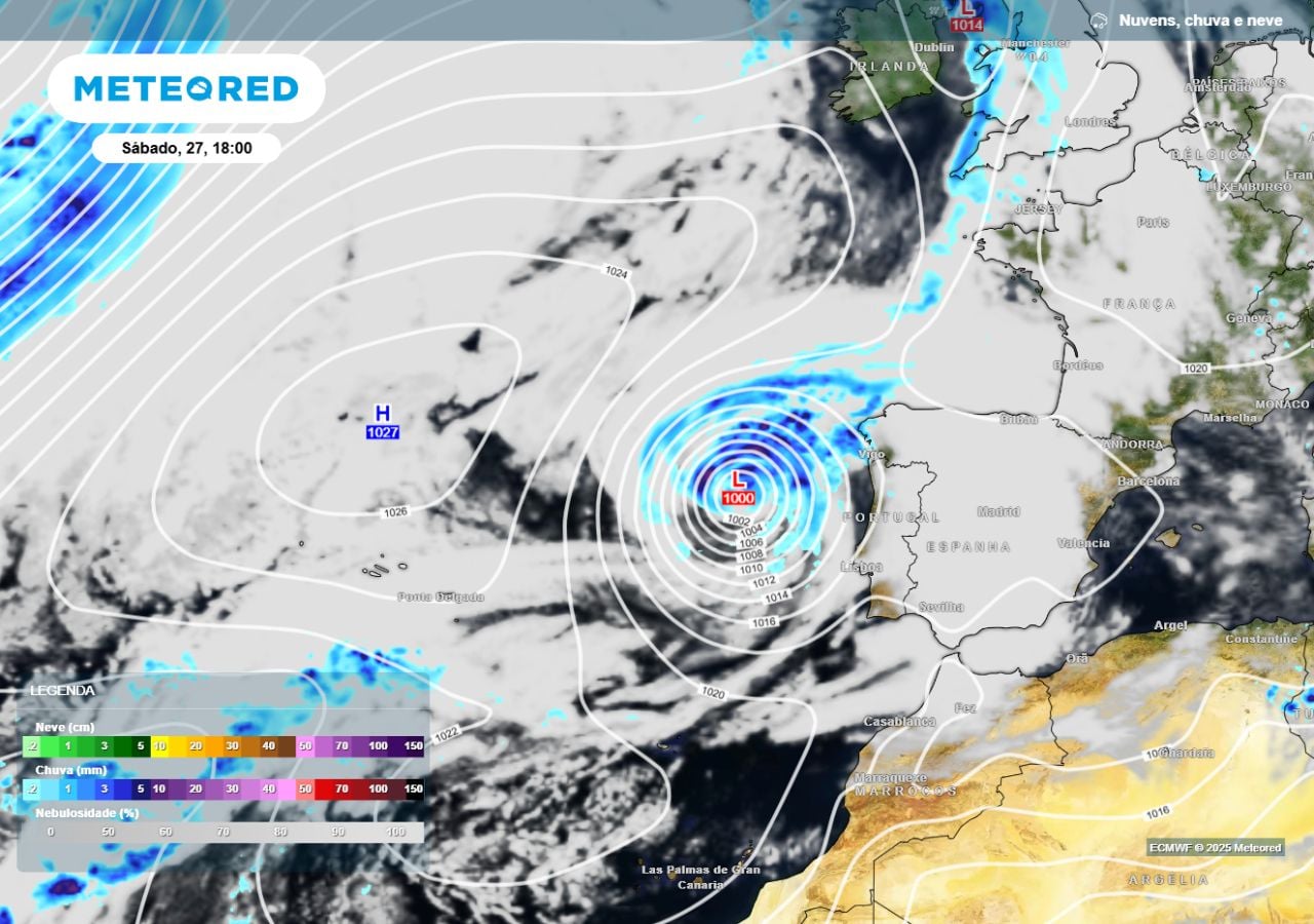 Fim de semana em Portugal: ex-ciclone Gabrielle provocará chuva e vento ...