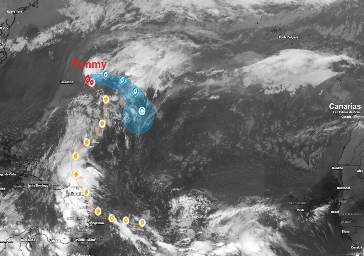 Sorpresa: la tormenta tropical "zombie" Tammy vuelve a la vida en el ...