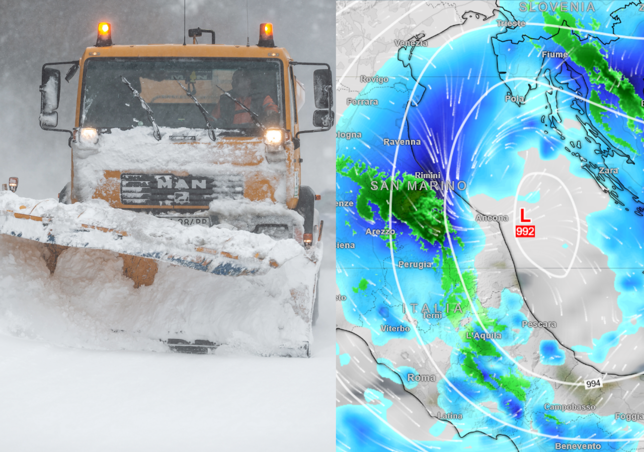 Allerta meteo, l'Italia è ripiombata nell'inverno: freddo, neve a bassa ...