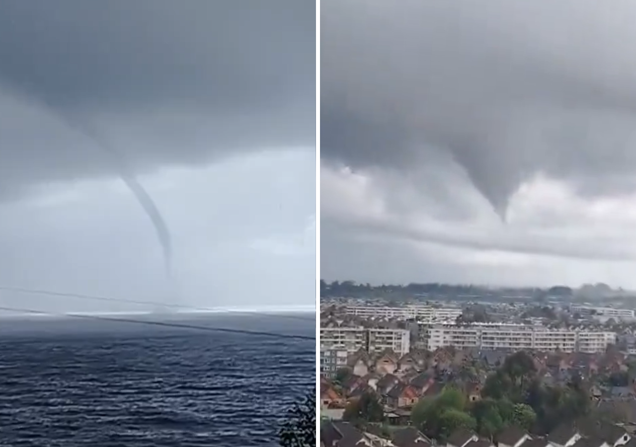 Trombas marinas, nubes embudo y posibles tornados: los registros en redes sociales del intenso ...