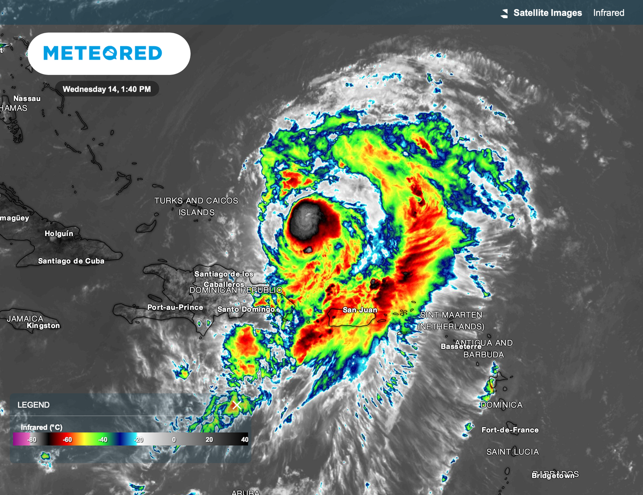 Tropical Storm, now Hurricane Ernesto slammed into Puerto Rico today ...