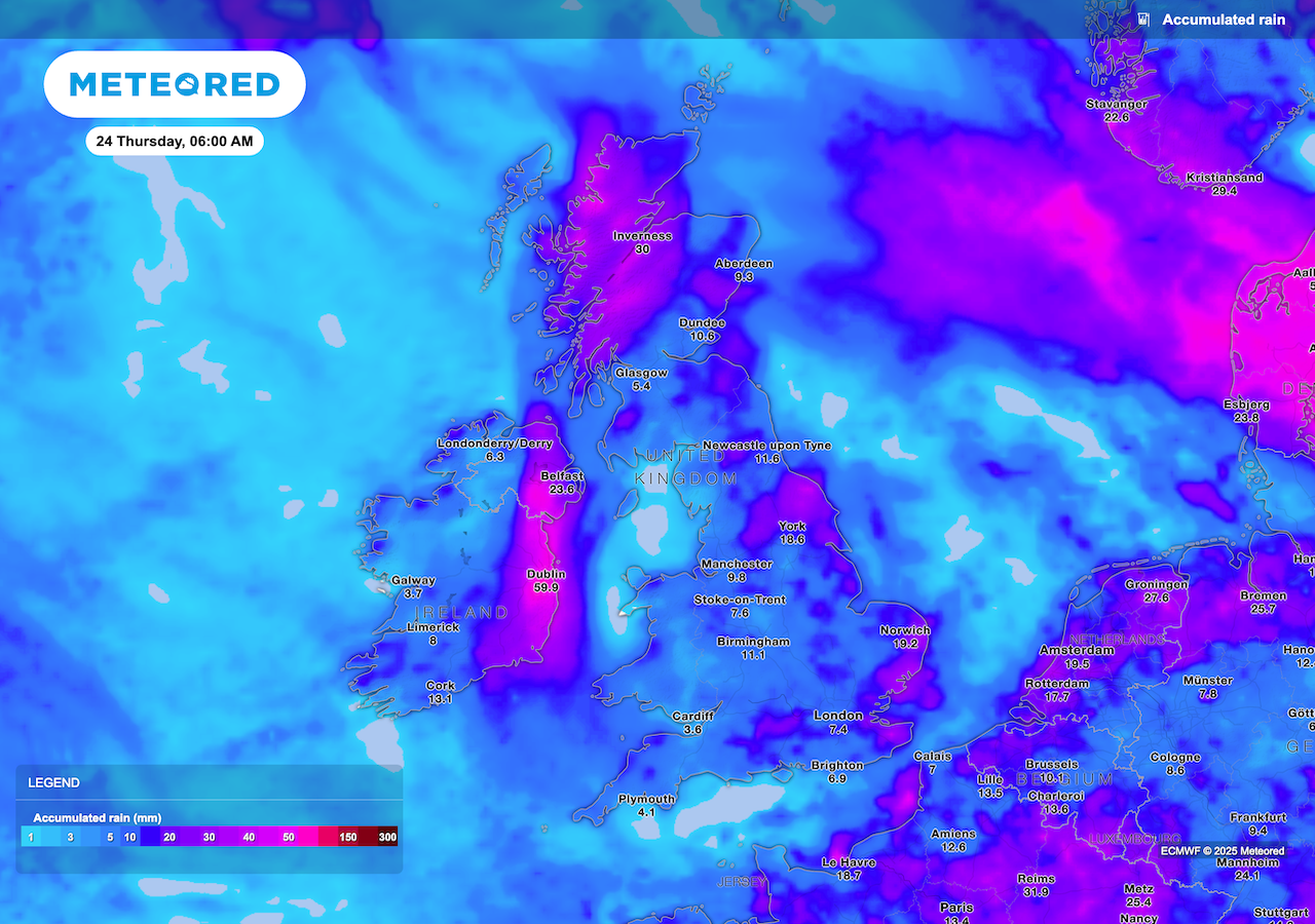 UK prepares for storm's heaviest rain amid weather warnings: Meteored's ...