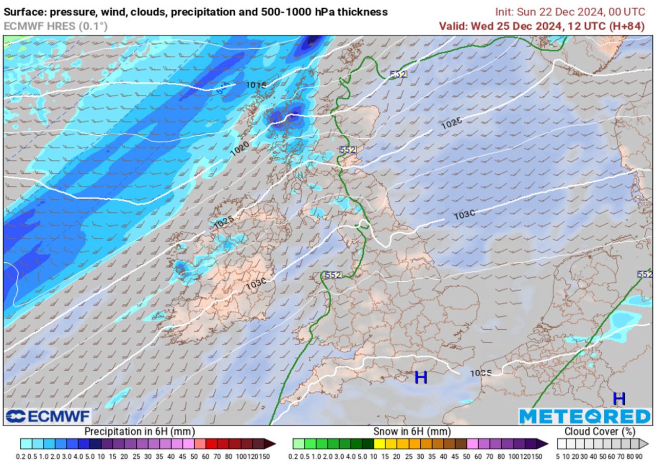 UK weather: A cold day with strong winds and wintry showers today, will ...