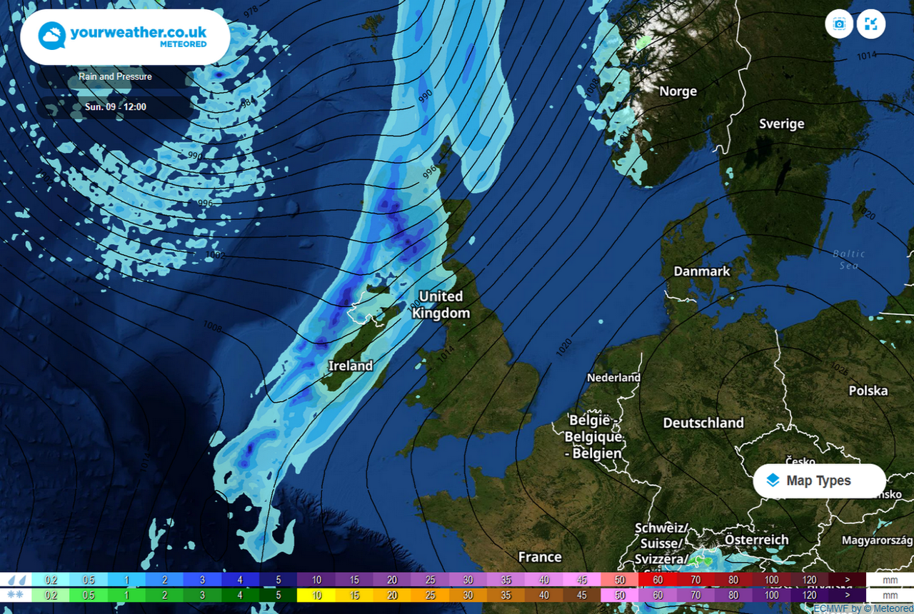 Uk Weekend Forecast Dry Start Will Break Down As Rain And Gales Arrive