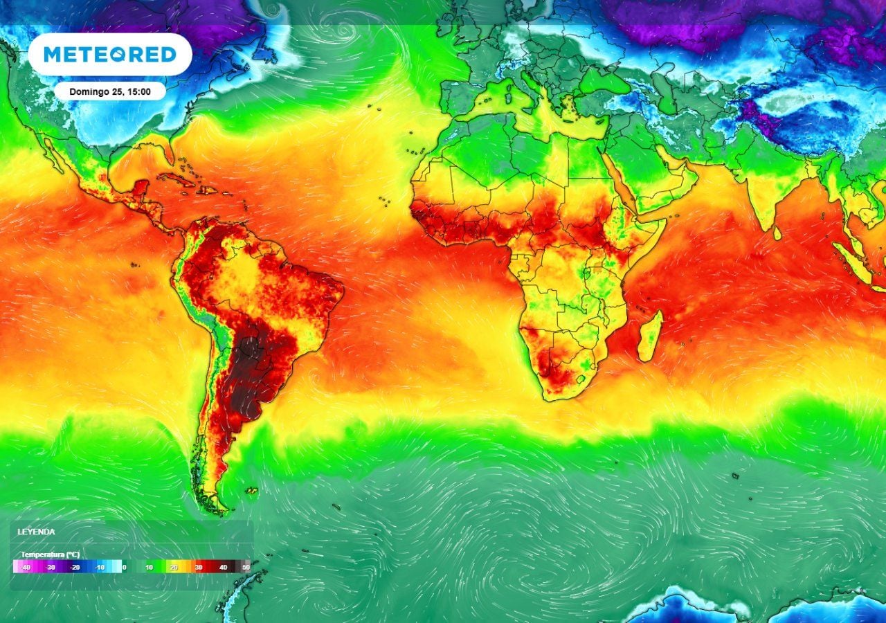 Un "muro" atmosférico sobre Argentina: cuándo llega el pico de calor ...