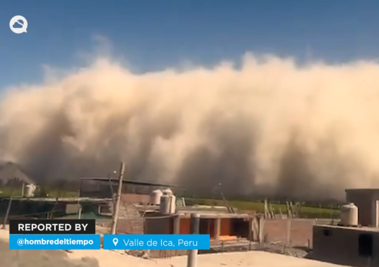 ¡Una gran tormenta de arena engulle el Valle De Ica, Perú! Los expertos ...