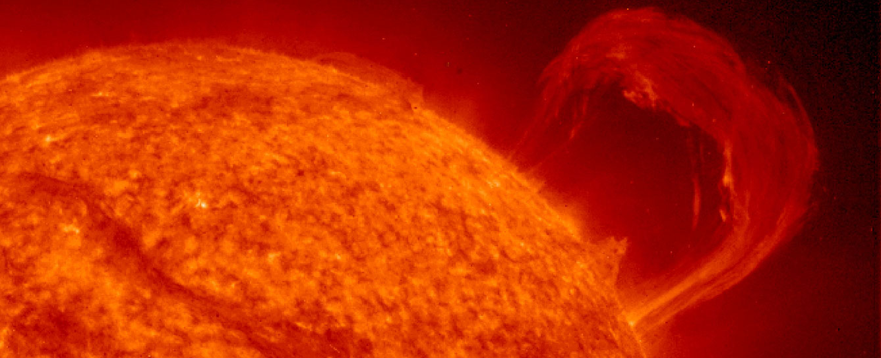 Una prominencia solar