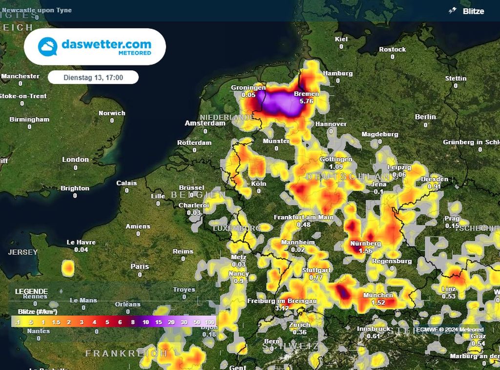Akute Unwetterwarnung: In diesen Regionen warnt der Deutsche Wetterdienst vor extremer Hitze und ...