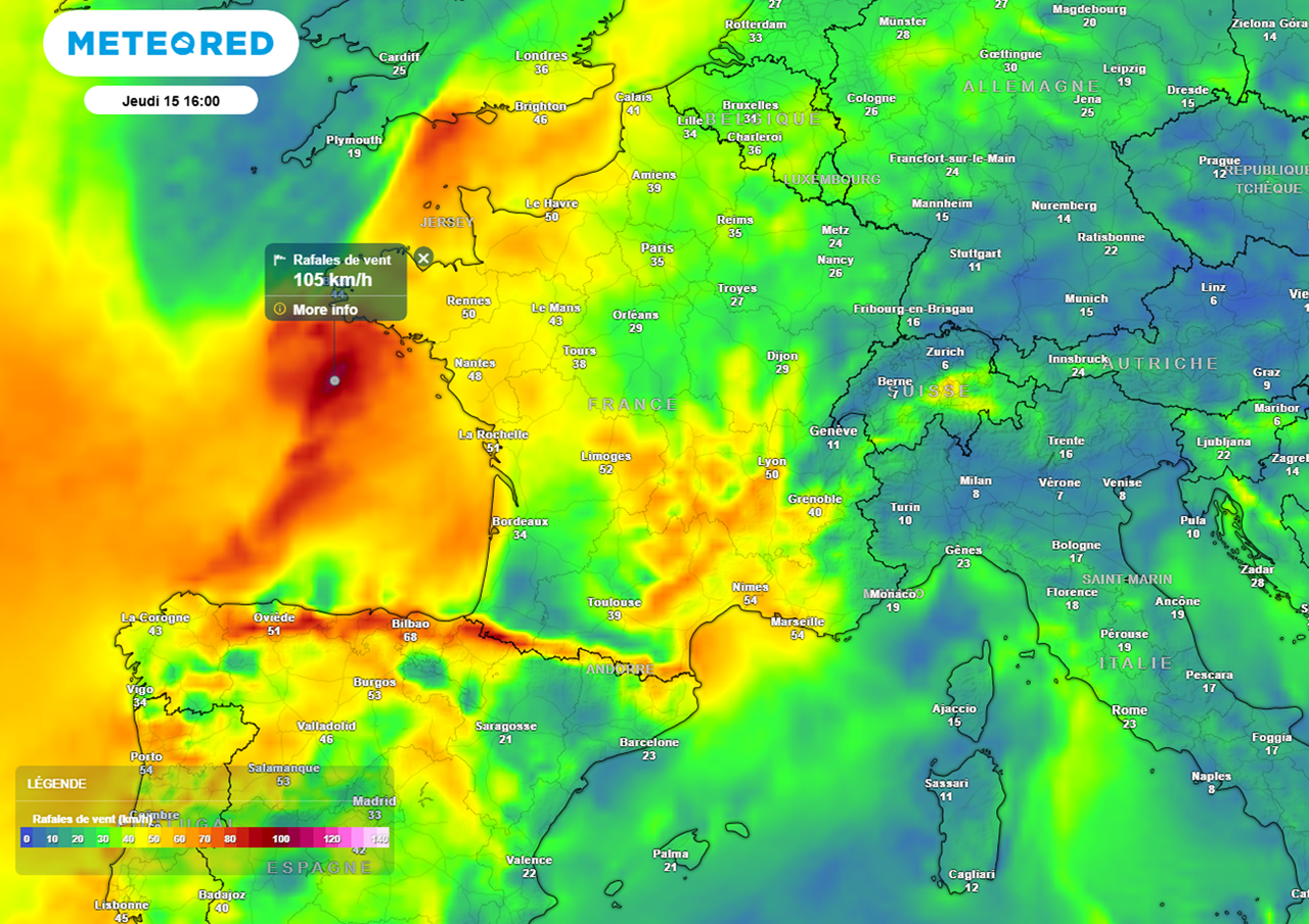 Vents à 100 km/h : les météorologues surveillent la cyclogenèse de ...