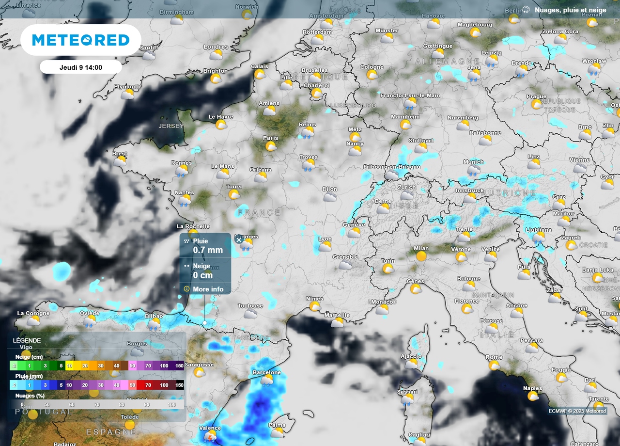 Vers une semaine sans aucune goutte de pluie en France ? Découvrez la ...