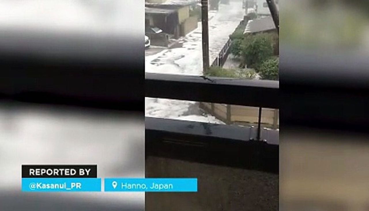Video viral: una gran tormenta de lluvia y granizo causa en caos en la ...