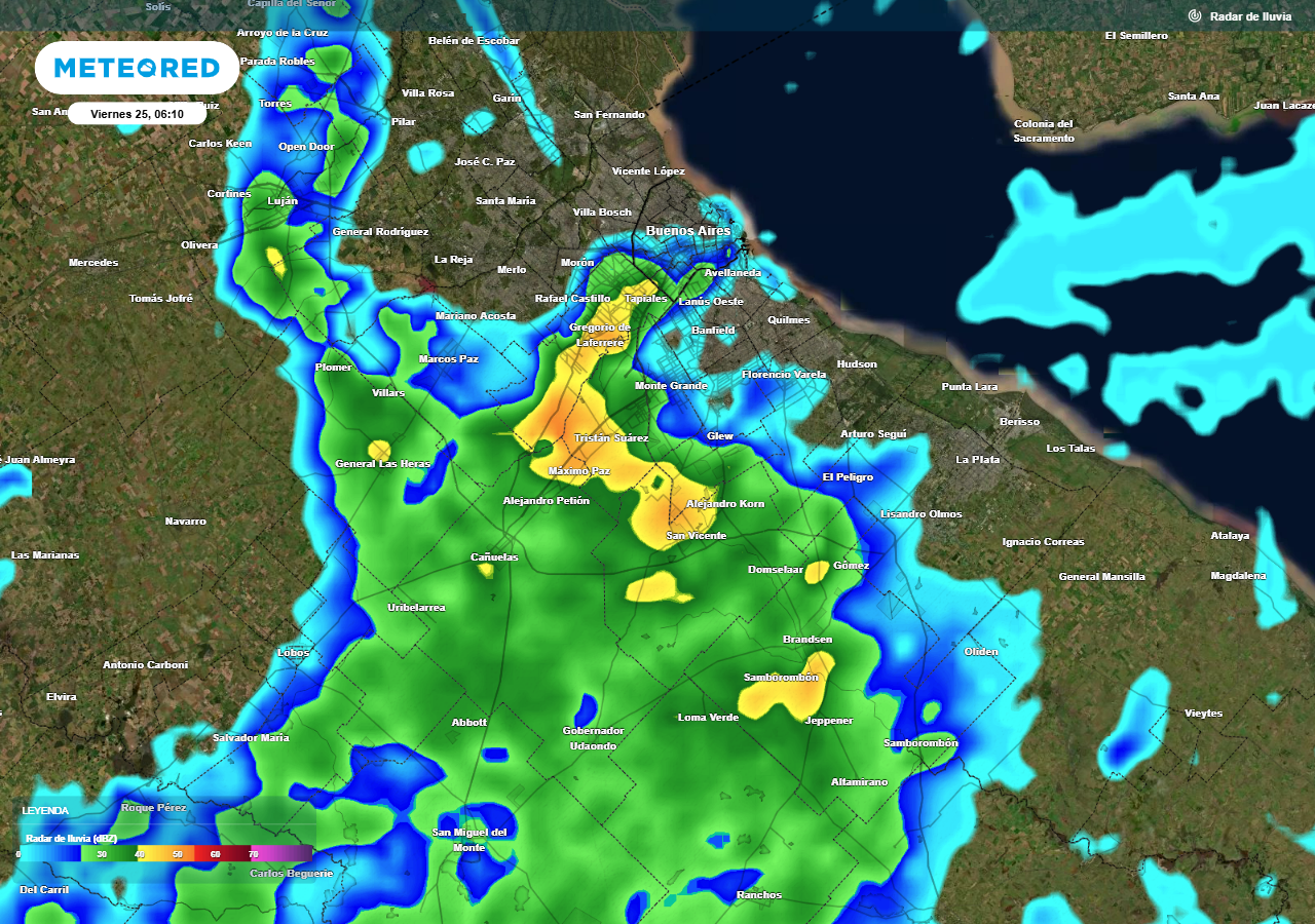 Viernes con lluvias aisladas en el AMBA, luego vendrá un fin de semana ...