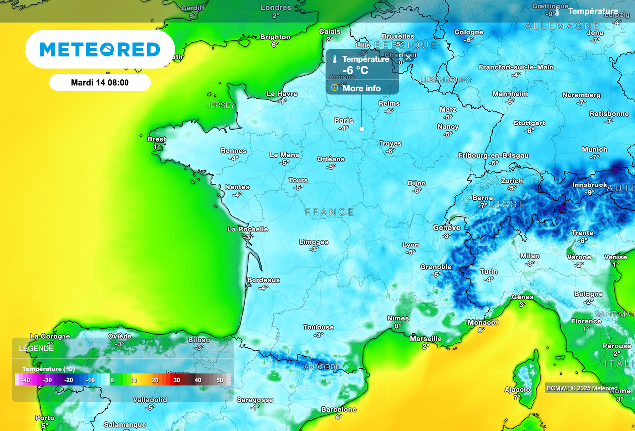 Vigilance jaune grand froid maintenue par Météo-France au cours des ...