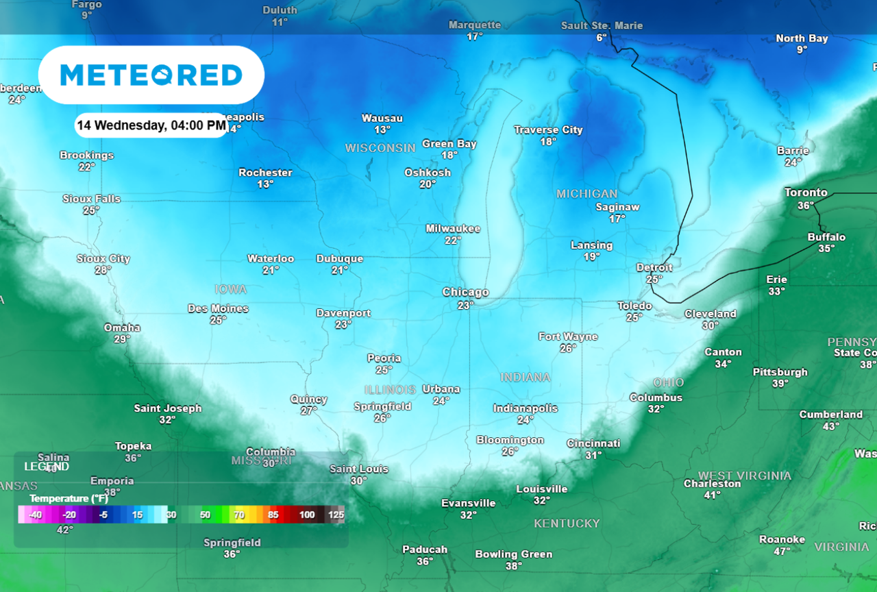Wednesday Brings Another Arctic Blast to the Central U.S. While the ...