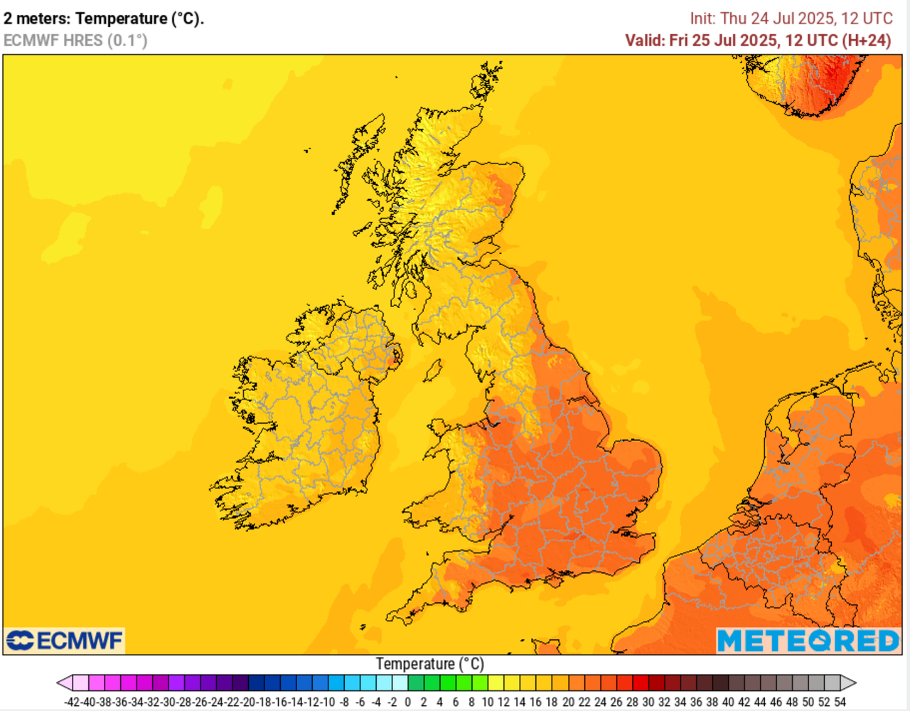 UK weather outlook: A shift as we head into the last weekend of July 2025?