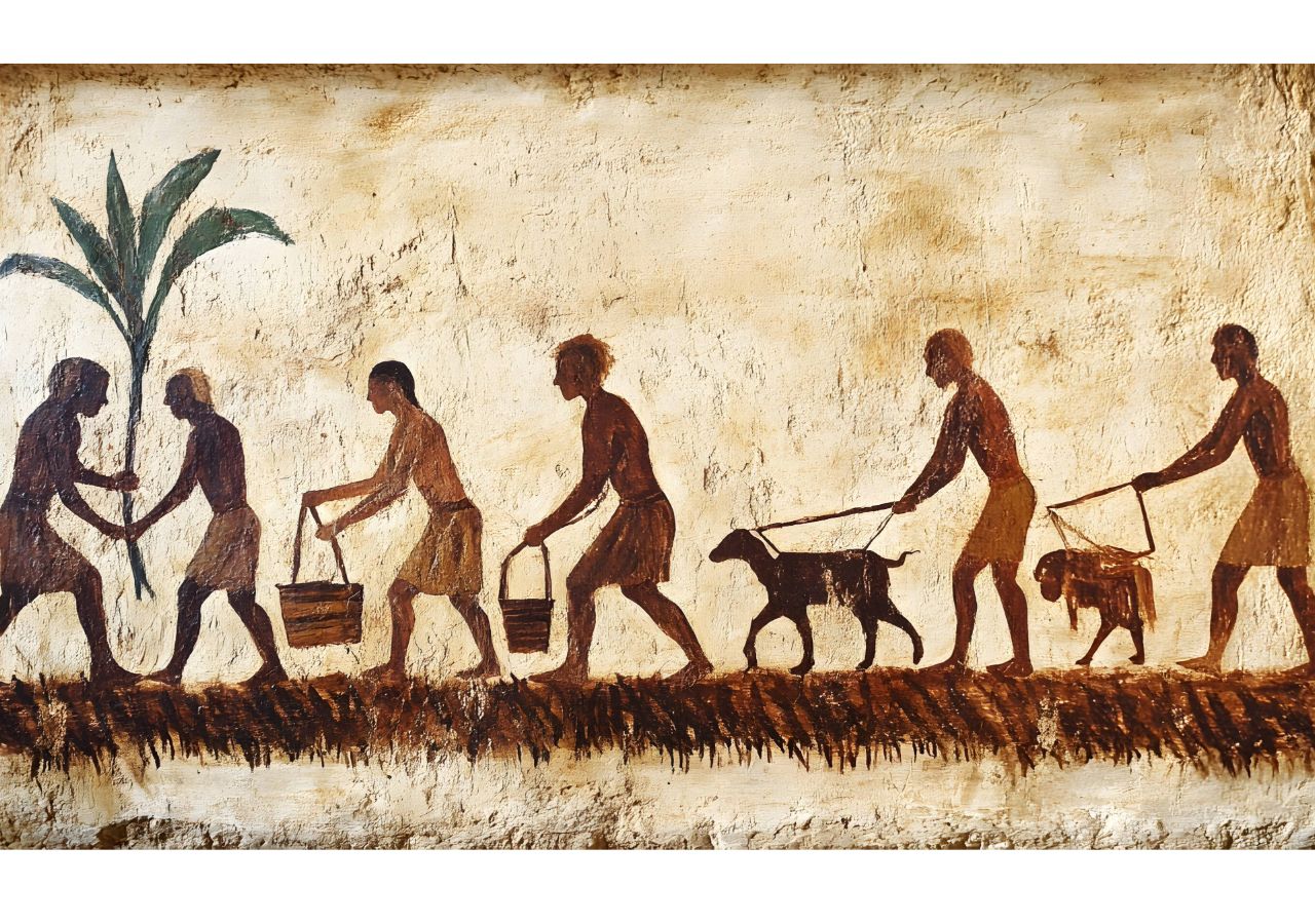 What drove humanity’s shift from prehistoric hunting to farming?