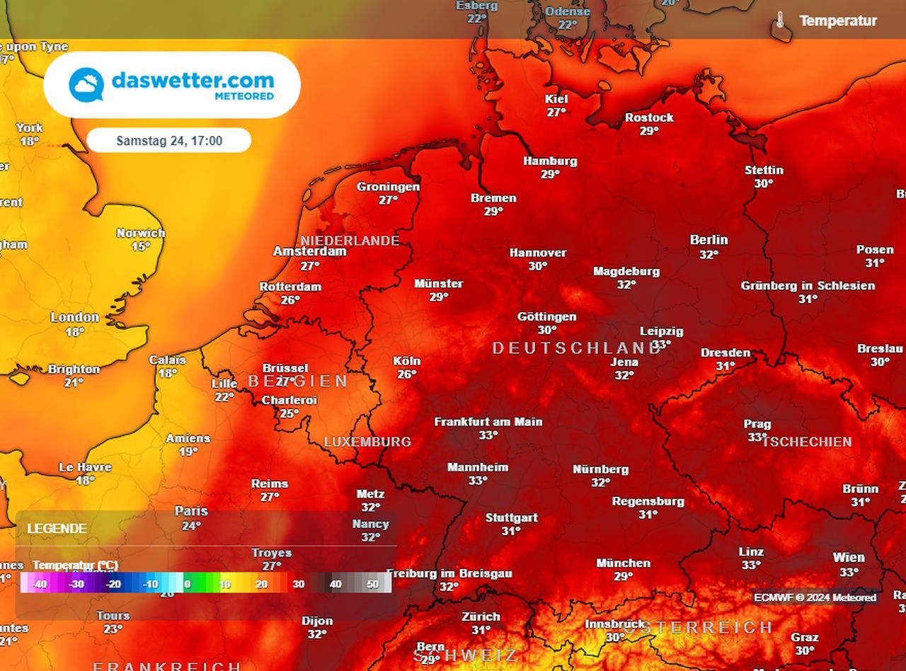 Wieder Hitze in Deutschland: So heiß wird es in den nächsten Tagen in Deutschland - diese ...