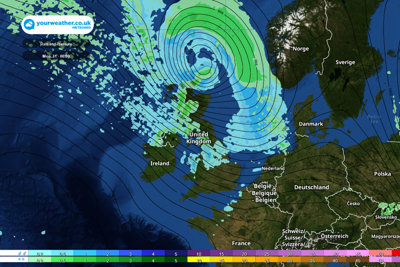 Yellow wind warning issued, with risk of snow to end the week