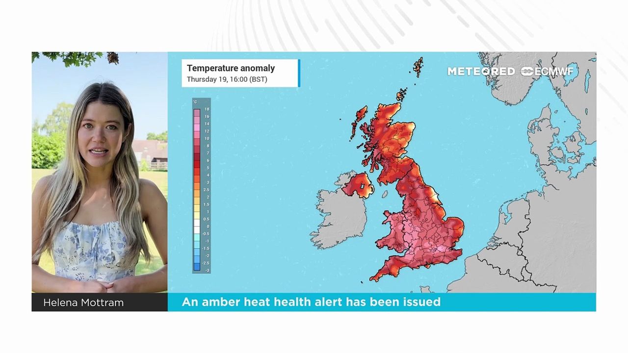 An amber heat health alert has been issued